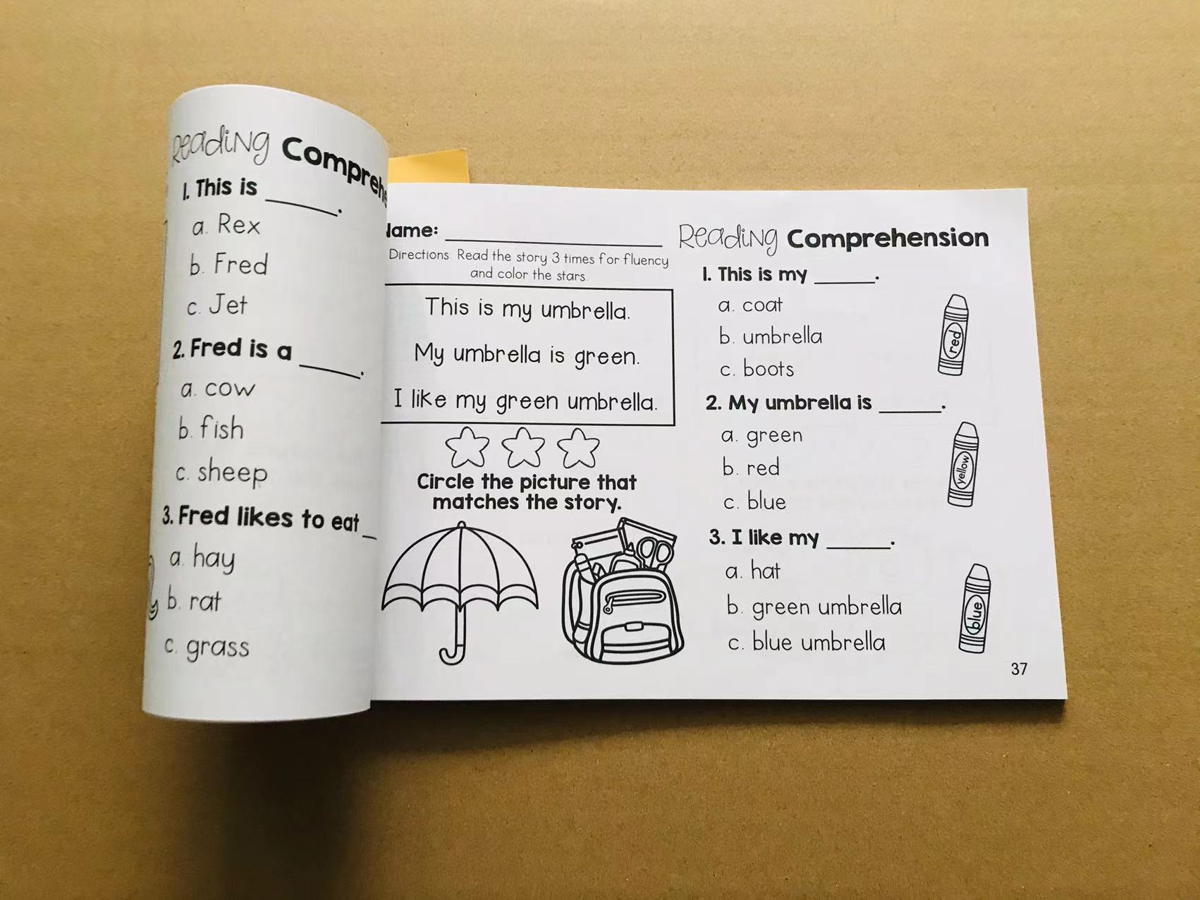 120Pages English Comprehension Passages Reading Book English Practice ...