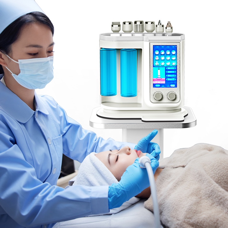 7 in 1 oxyjet Hydrodermabrasion H2 O2 RF ultrasound Skin Care Hydro ...