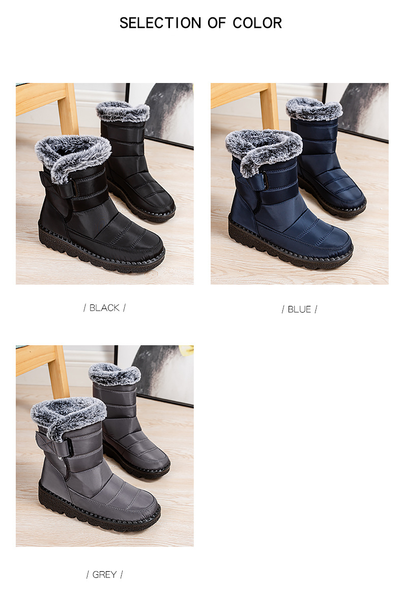Women's Snow Winter Boots Super Warm Fur Lined Waterproof Winter Shoes ...