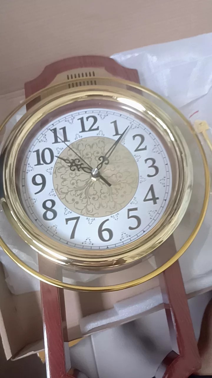 Pendulum Clock European Retro Swing Wall Clock Living Room Simple ...