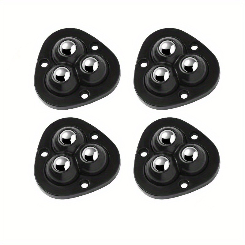 4pc/8pc/12pc Furniture Caster Ball Type Paste Pulley Stainless Steel ...