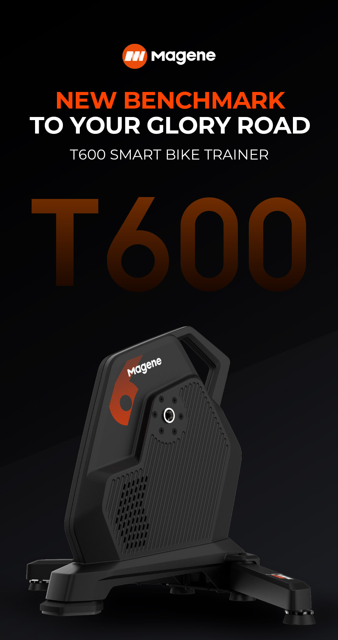 Magene T600 Smart Bike Trainer Permanent Magnet Synchronous Motor 1%Accuracy BLE Wi-Fi ANT+ ...