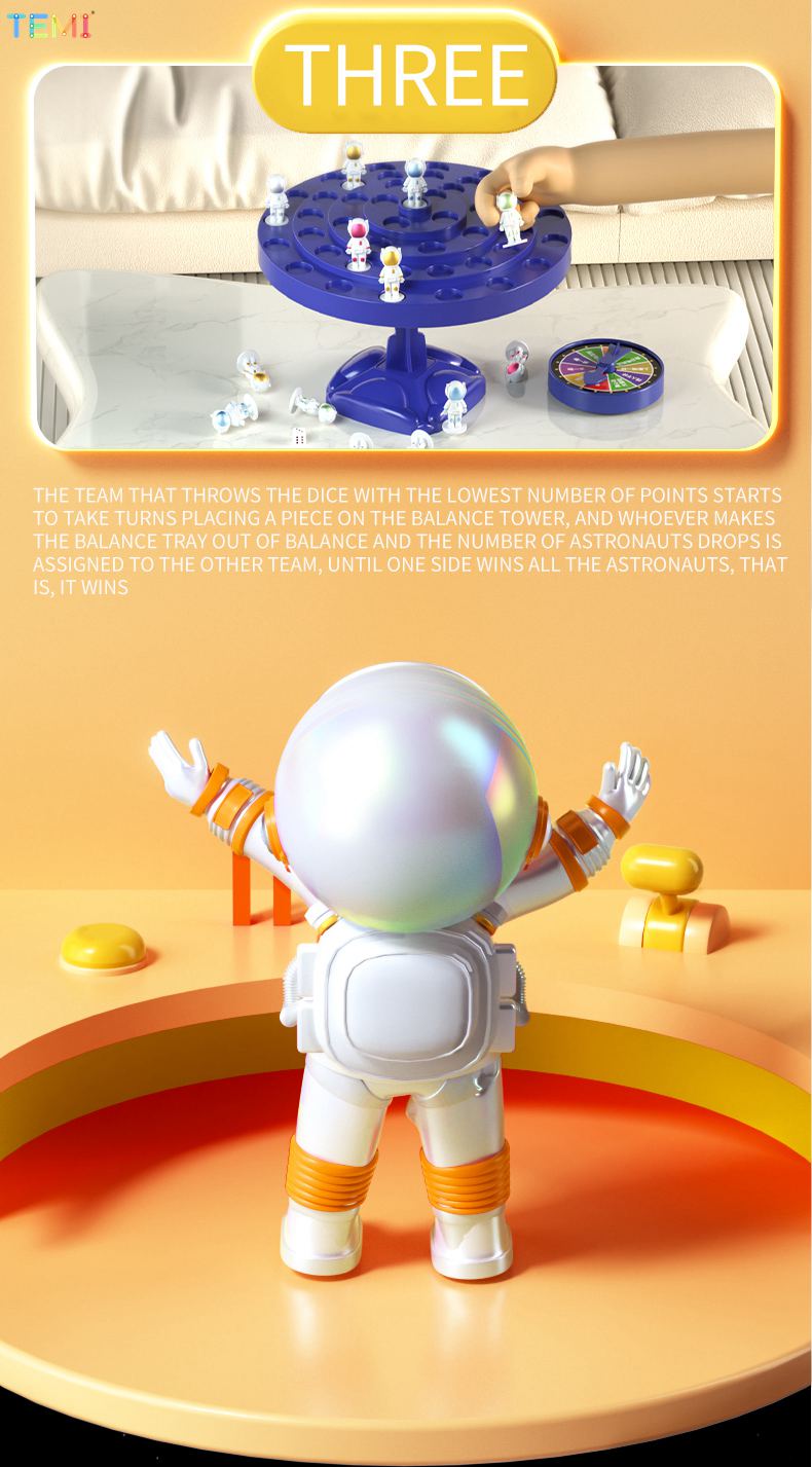 Balancing Board Puzzle For Kids astronaut Balance Tree Game Parent ...