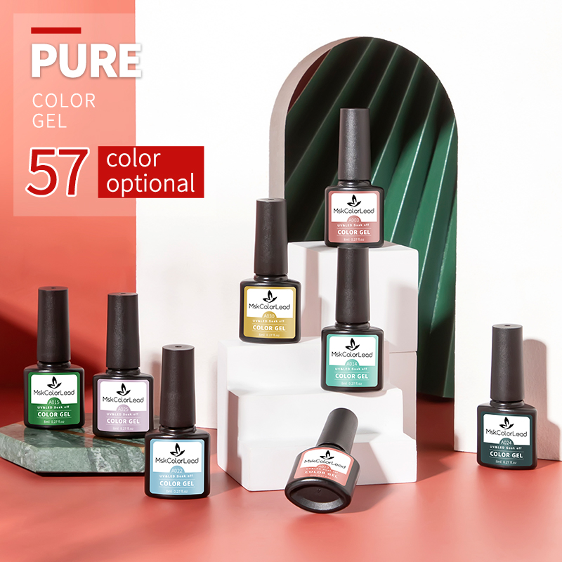 60 colors Waterproof Nail Polish with UV & LED Soak Off Gel for DIY ...