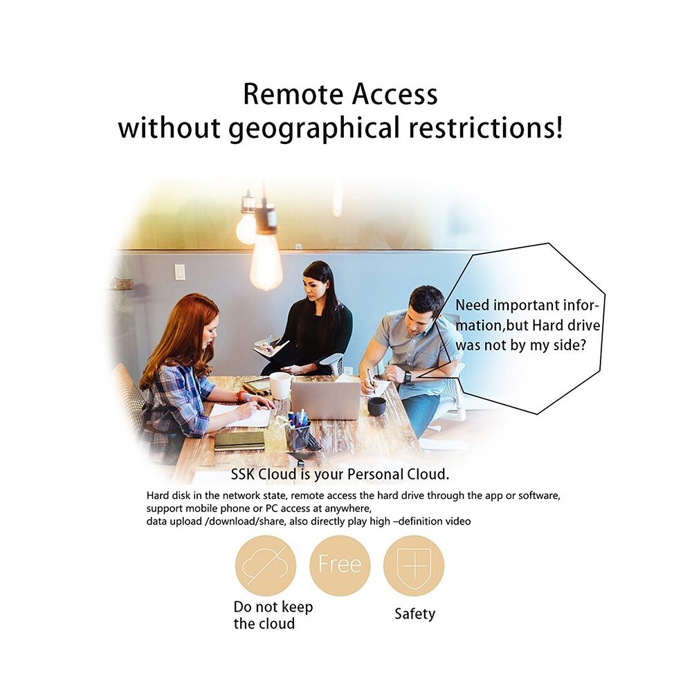 SSK NAS Network Attached Storage Personal cloud Smart Storage Auto ...