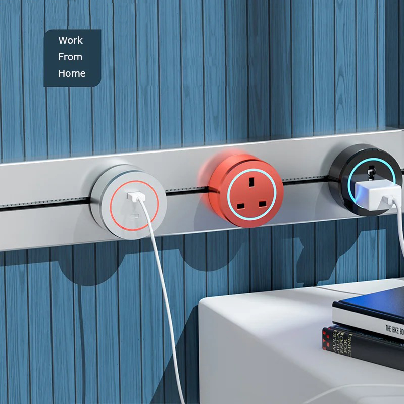 32a 8000W White Track Socket IP20 Surface Mounted 100CM Track Kitchen ...