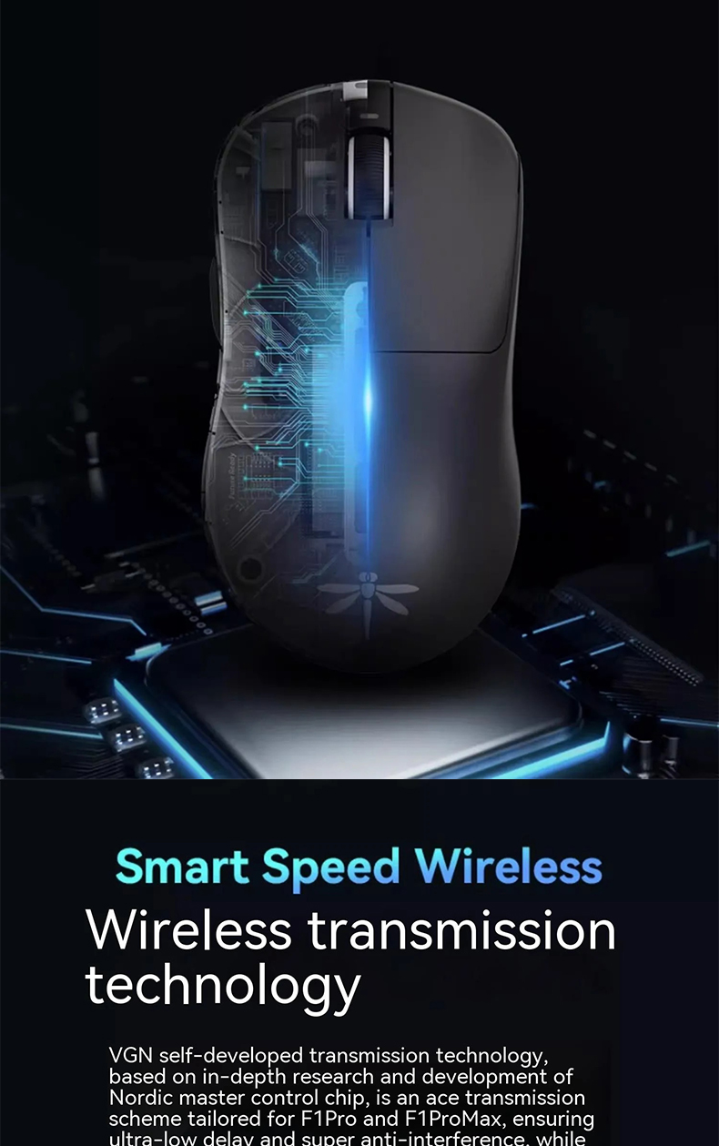 VGN Dragonfly F1 Pro Max F1 Moba Wireless Bluetooth Mice Dual Mode ...