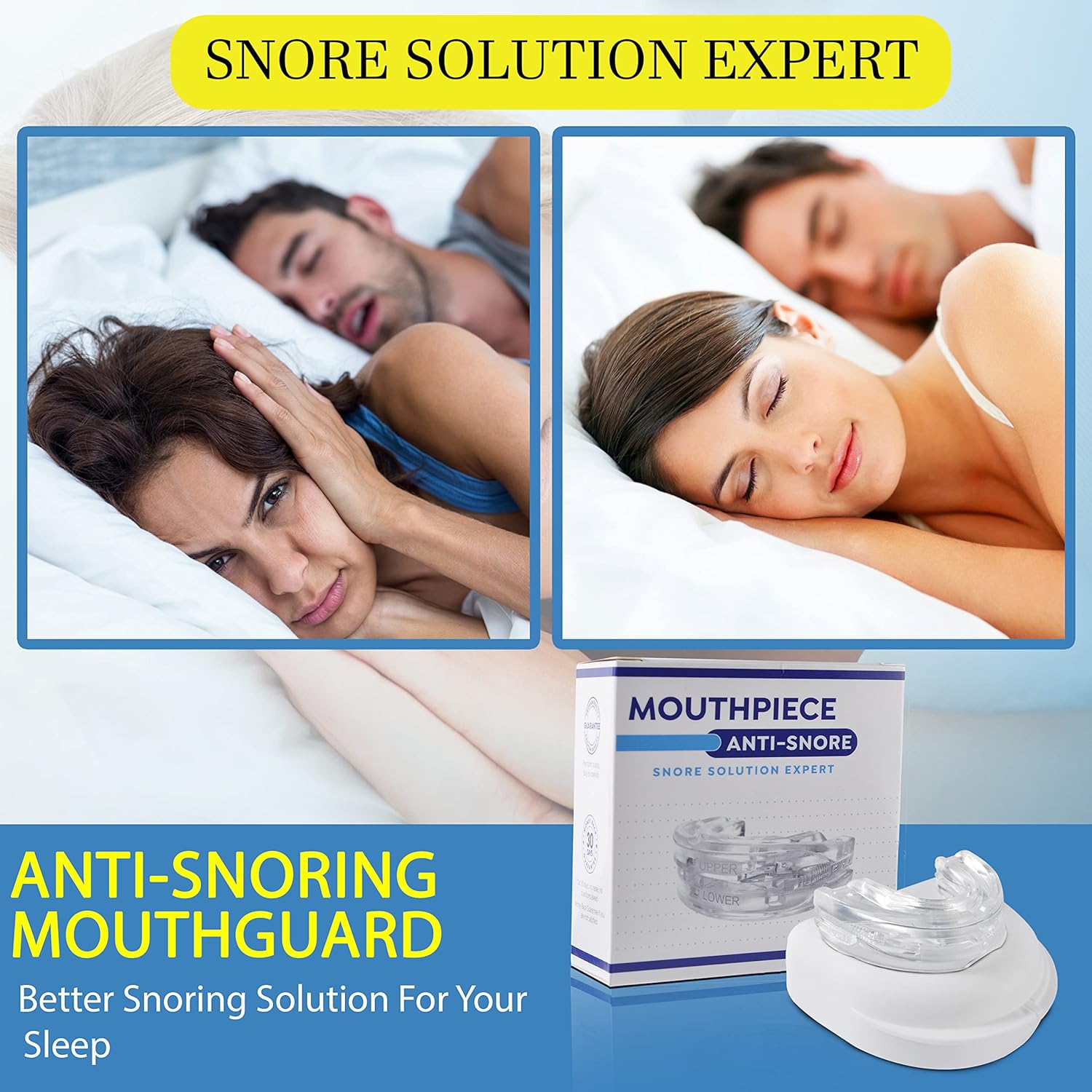 Anti Snoring Bruxism Mouth Guard Improve Sleeping Snoring Prevention ...