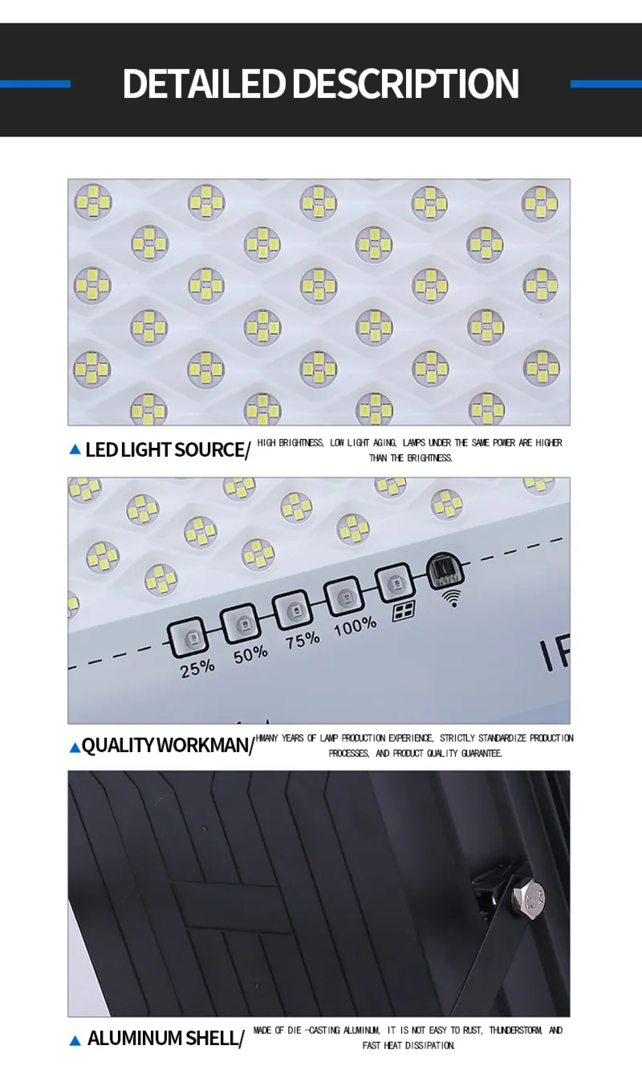 【SG Local Seller】1000W Solar Light Outdoor Solar Flood Light Solar Garden Light Solar Spotlight ...