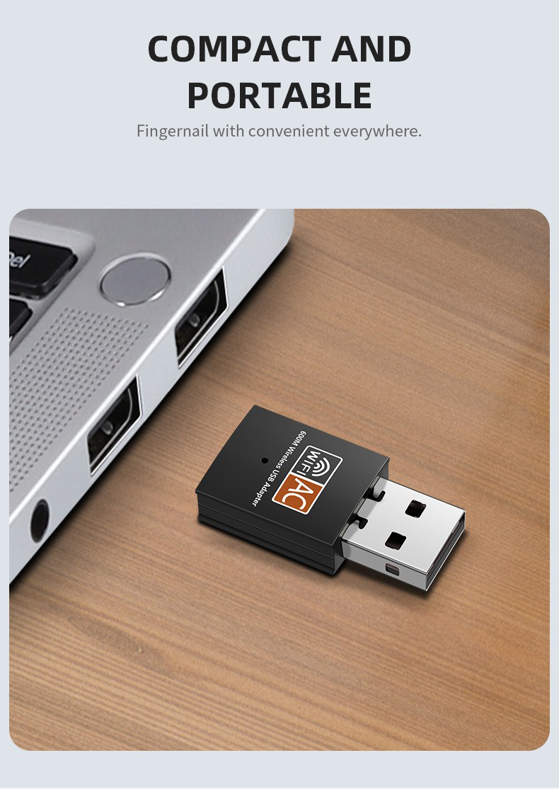 USB Wifi Dongle Usb LAN Wireless Network Adapter 600Mbps Realtek ...