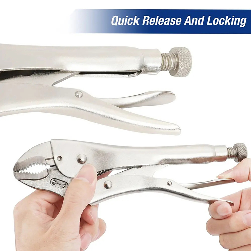 KIPRUN Locking Pliers, Curved Jaw, Alloy Steel Locking Pliers with Wire ...