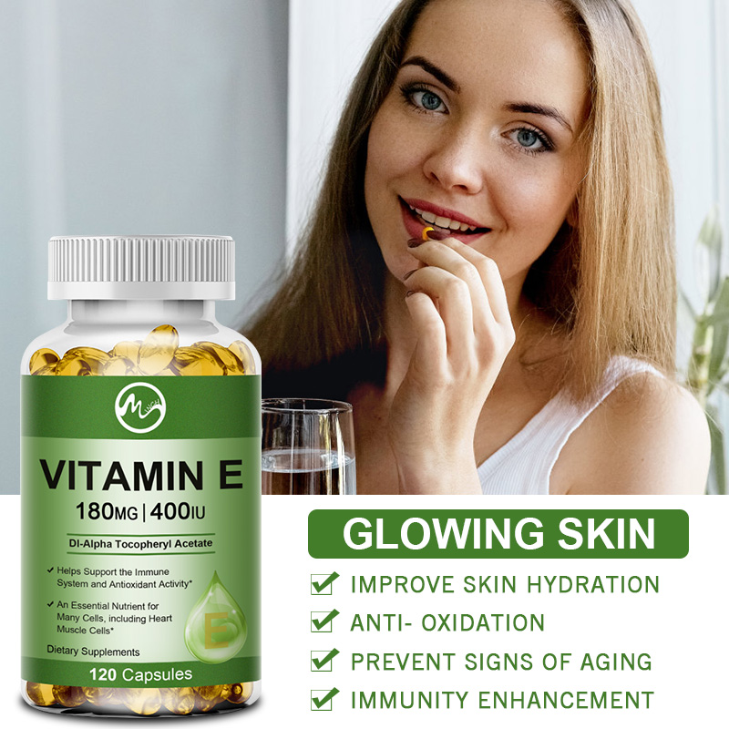 Minch Vitamin E 180mg (400 IU) dl-Alpha Dietary Supplement for ...
