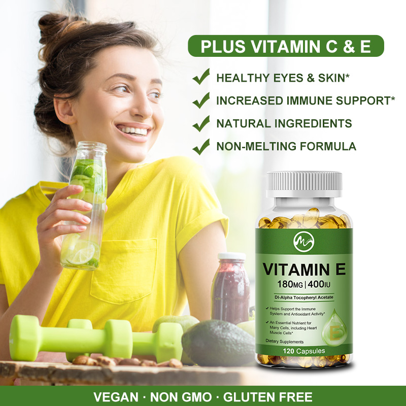 Minch Vitamin E 180mg (400 IU) dl-Alpha Dietary Supplement for ...
