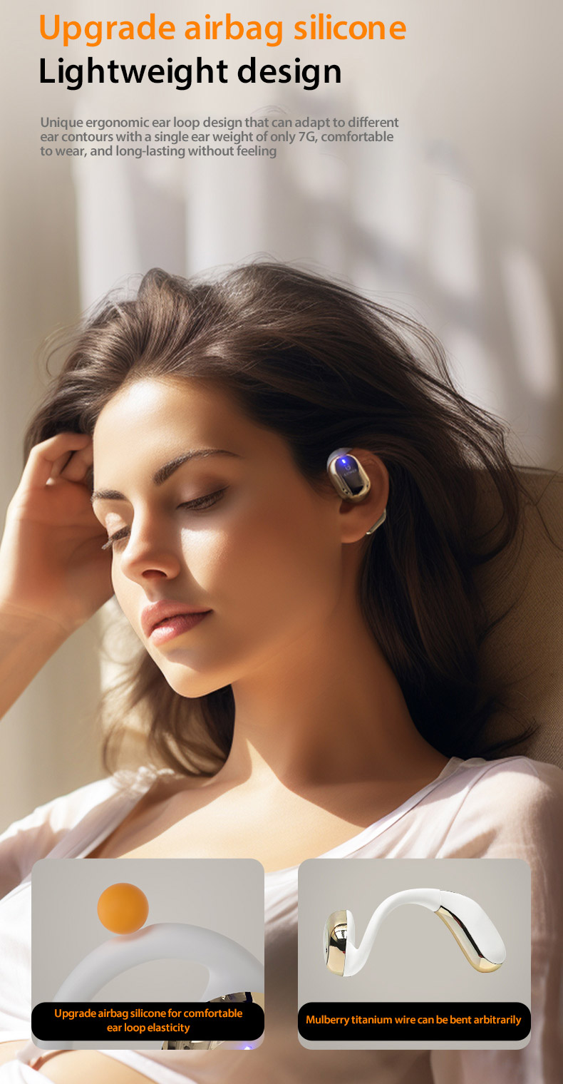 GIONEE JL001 Bluetooth Earphones Open Ear Wireless Sports Headphones Stereo Bone Conduction ...