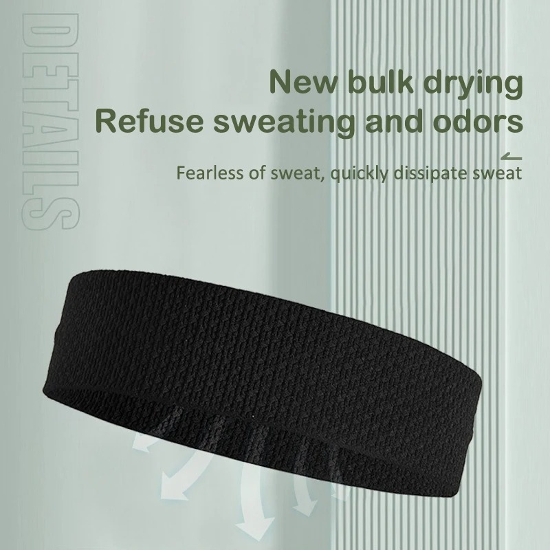 Non-Slip Elastic Sport Headbands Sweat-Absorbing Yoga Hairband For ...