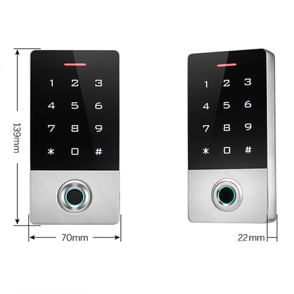 TF1 IP68 Waterproof WIFI TUYA APP Biometric Fingerprint Access Controller Metal RFID Card ...