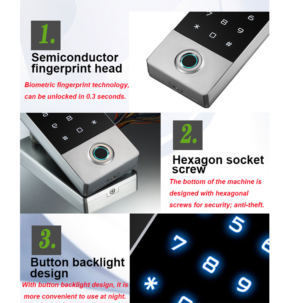 TF1 IP68 Waterproof WIFI TUYA APP Biometric Fingerprint Access Controller Metal RFID Card ...