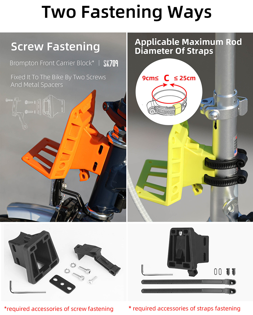 Rhinowalk bicycle front adapter bike front carrier block | Shopee Singapore