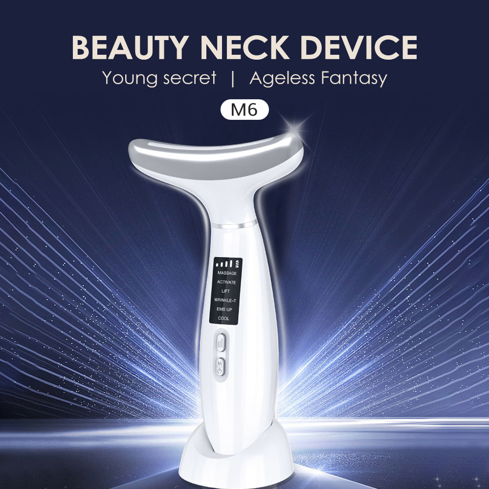 Neck Face Massager Neck Beauty Device With Cold Compress Slimming Face ...