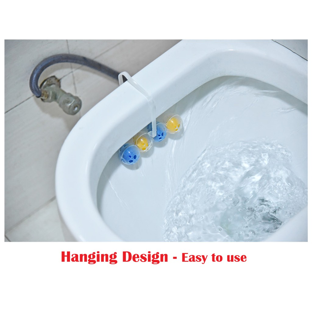Hanging Toilet Cleaning Ball Automatic Toilet Cleaner 4 in 1 Bowl ...