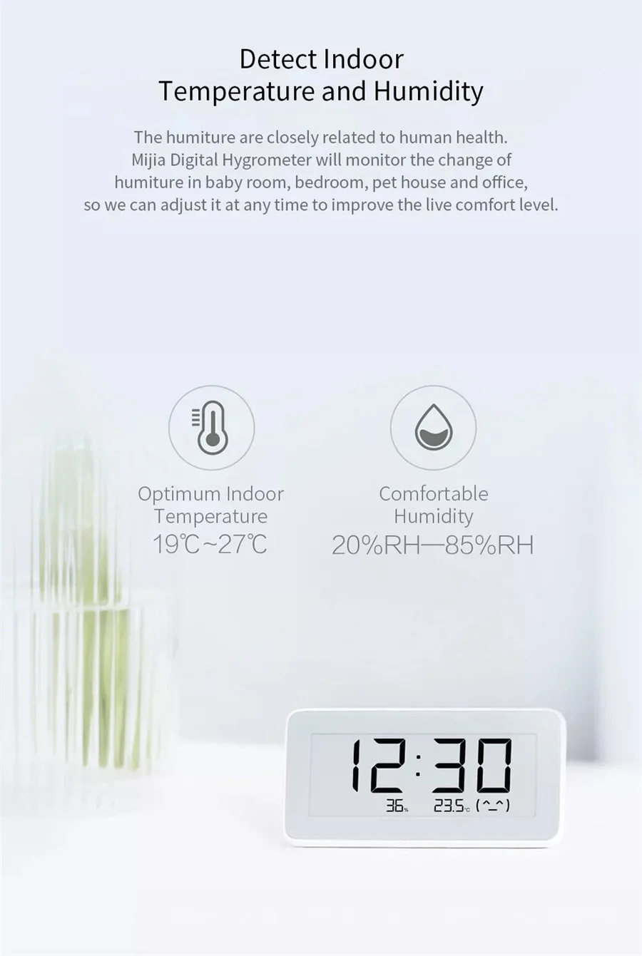 Xiaomi Mijia Smart Temperature Humidity Pro Electronic Digital Clock ...