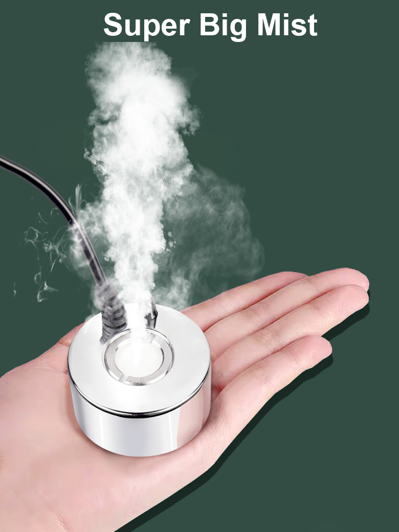 Ultrasonic Mist Maker: 12 LED Aquarium Fogger for Fountains, Planters ...