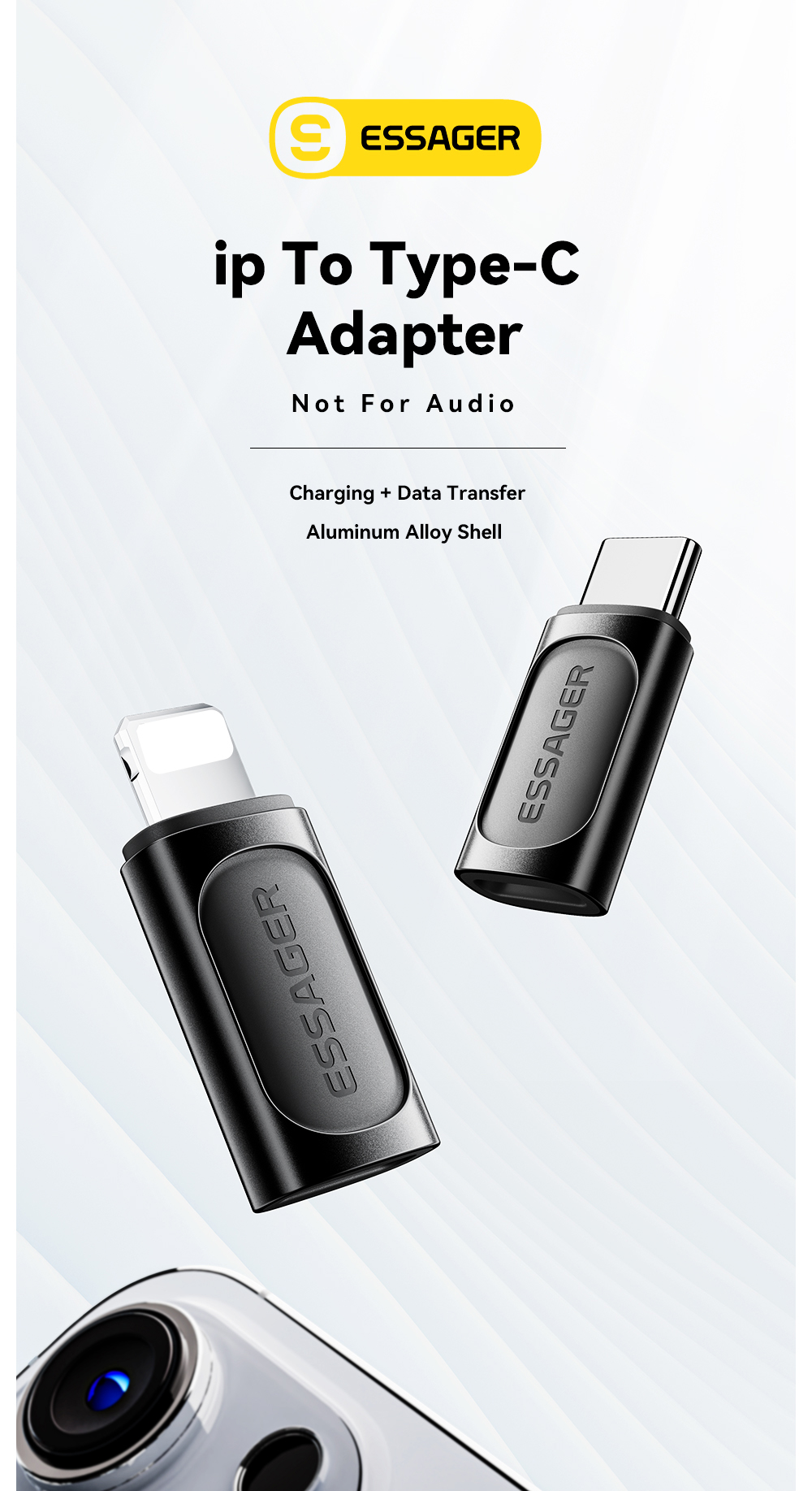 Essager Type C To Ios OTG For IP Adapter 3A USB 2.0 480Mbps | Shopee ...