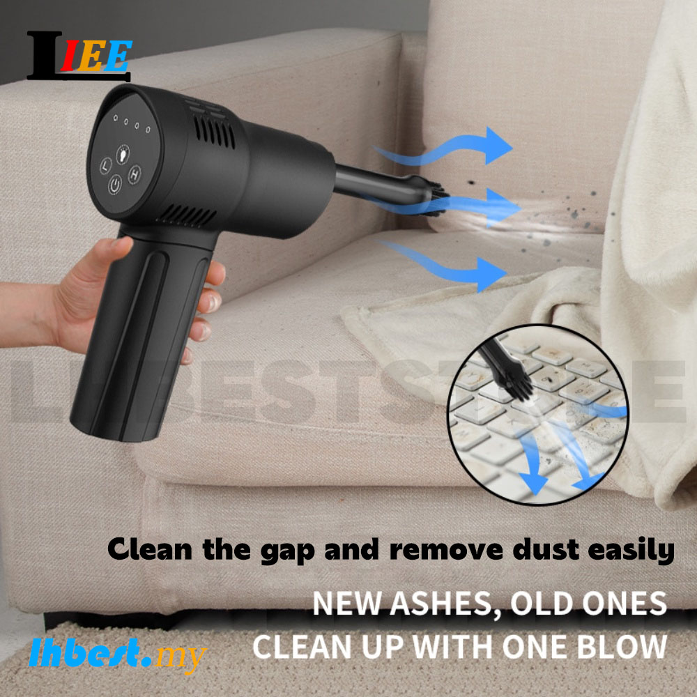 Wireless Air Duster PC Air Blower Cordless 40000RPM Strong Powerful ...