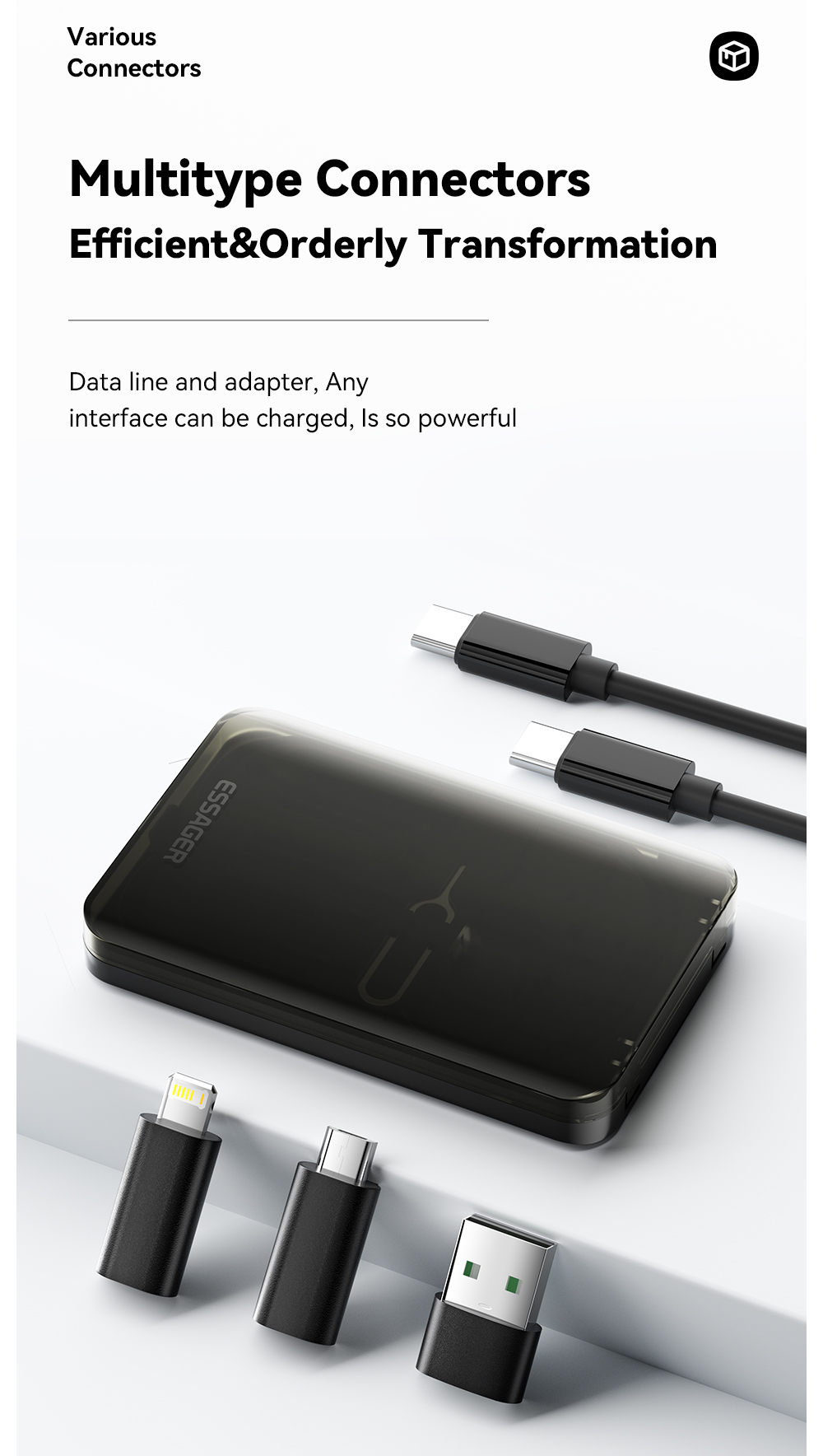 Essager USB C cable 60W C-type cable quick charging charger ...