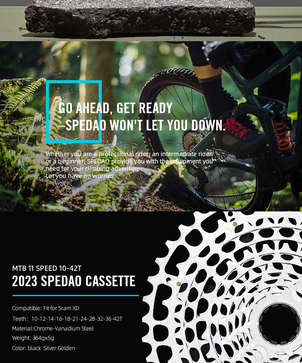 SPEDAO 11s 10-42T 11 speed Cogs MTB Bicycle Cassette Cogs Freewheel ...