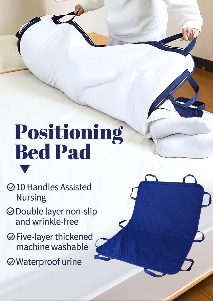 Positioning bed pad External 10handles Incontinence Pad waterproof mat ...