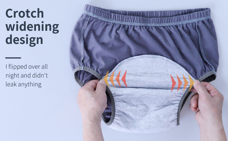 Incontinence underwear Waterproof Pants Diaper Skirt Adult Underwear ...