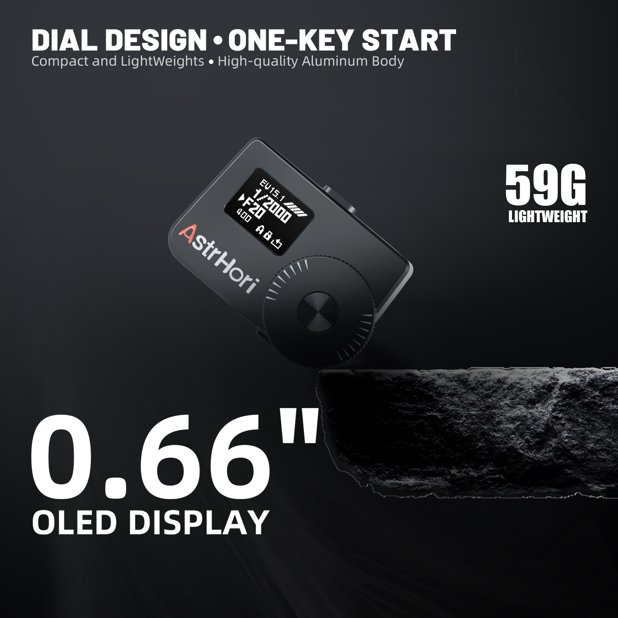 AstrHori AH-M1 Light Meter Black Brass Version With 0.66" OLED Screen ...