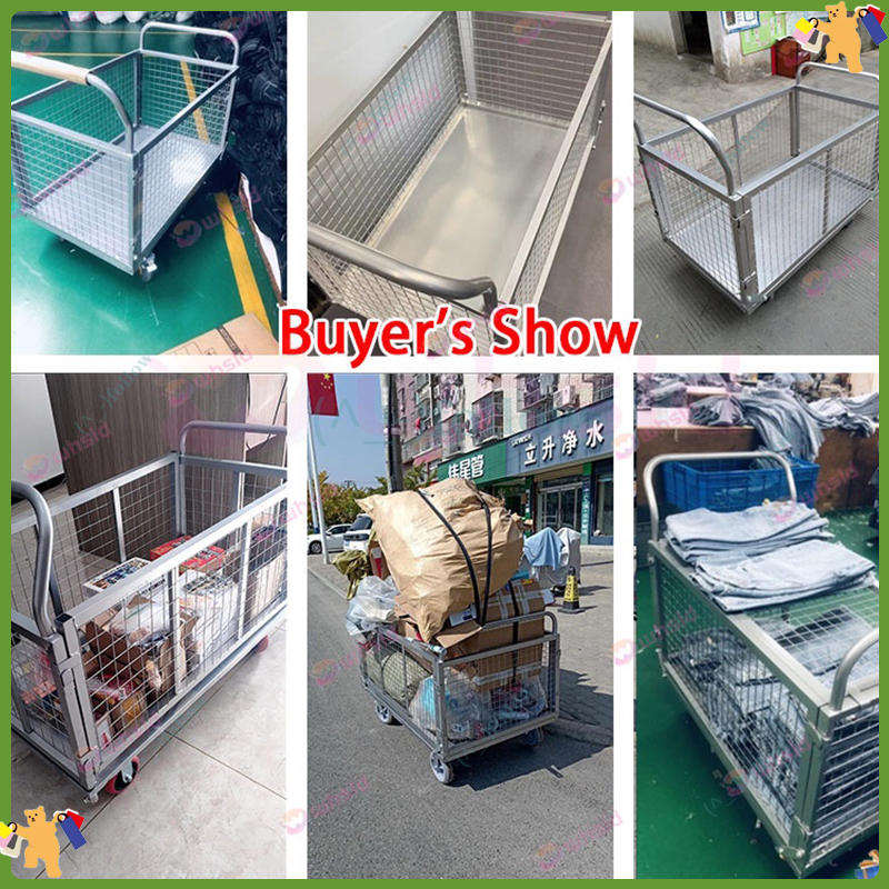 With brake wheelCommercial trolley with high load capacityFence Car ...