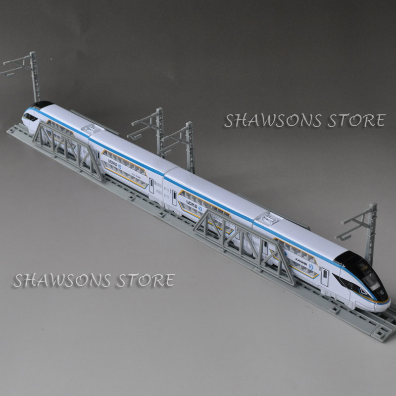 Diecast Metal Double Decker CRH High Speed Train Railway Model Pull ...