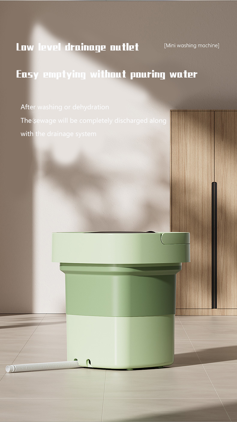 [SG Stock] 2 in 1Mini Folding Washing Machine With Drain 8L Portable ...