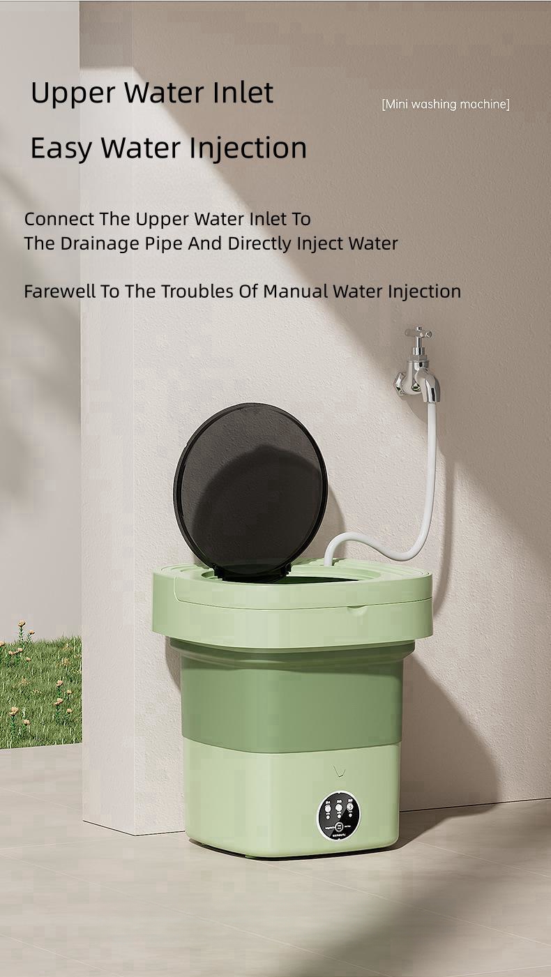 [SG Stock] 2 in 1Mini Folding Washing Machine With Drain 8L Portable ...