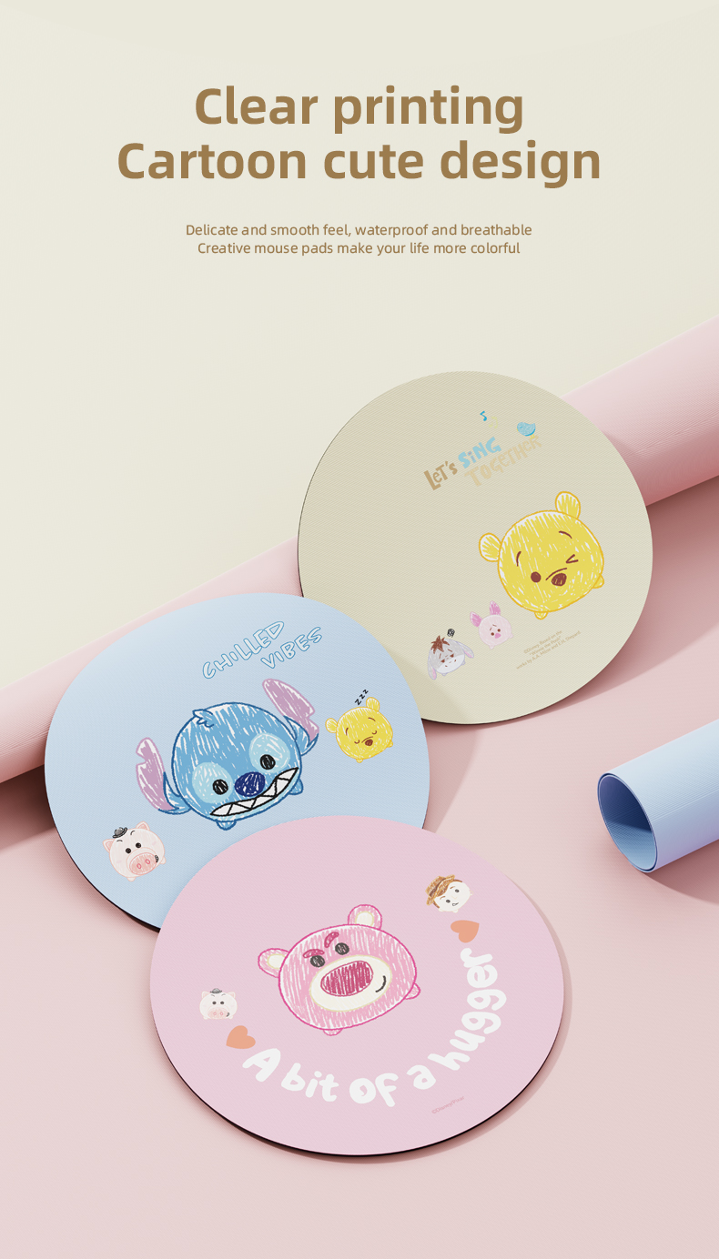 Disney QS-MS01 Wireless Mouse Stable Connection Sweatproof Three Speed Comfortable Feel Cute ...