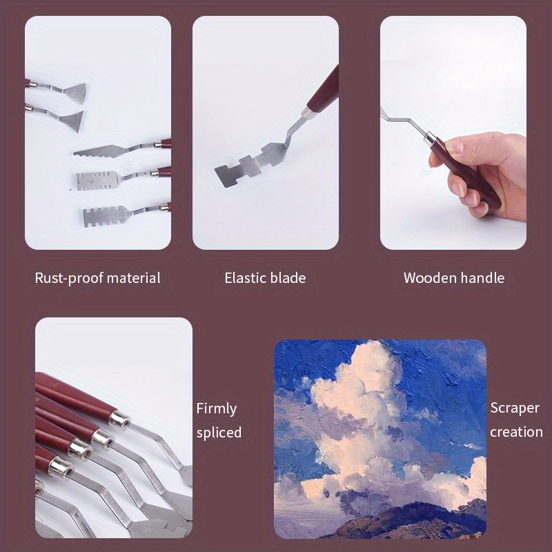14 Special-shaped Oil Painting Shovels New Type Color Mixing Shovels ...