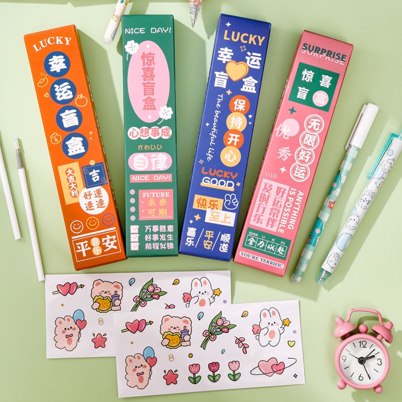 5 Pcs/set Creative Surprise Blind Box Students Opening Gifts Stationery ...