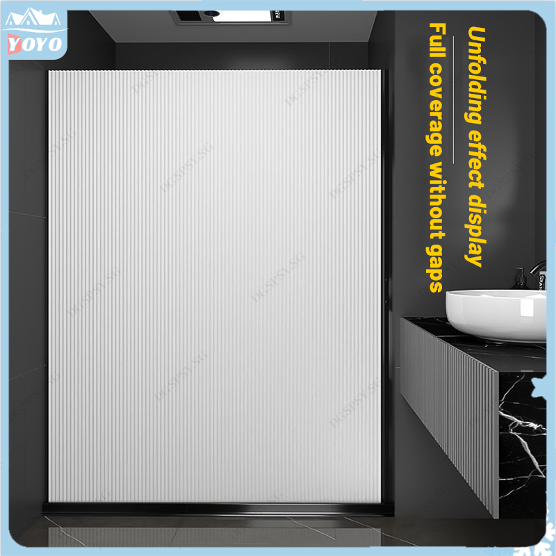 Bathroom sliding door no punch invisible shower curtain bathroom shower ...