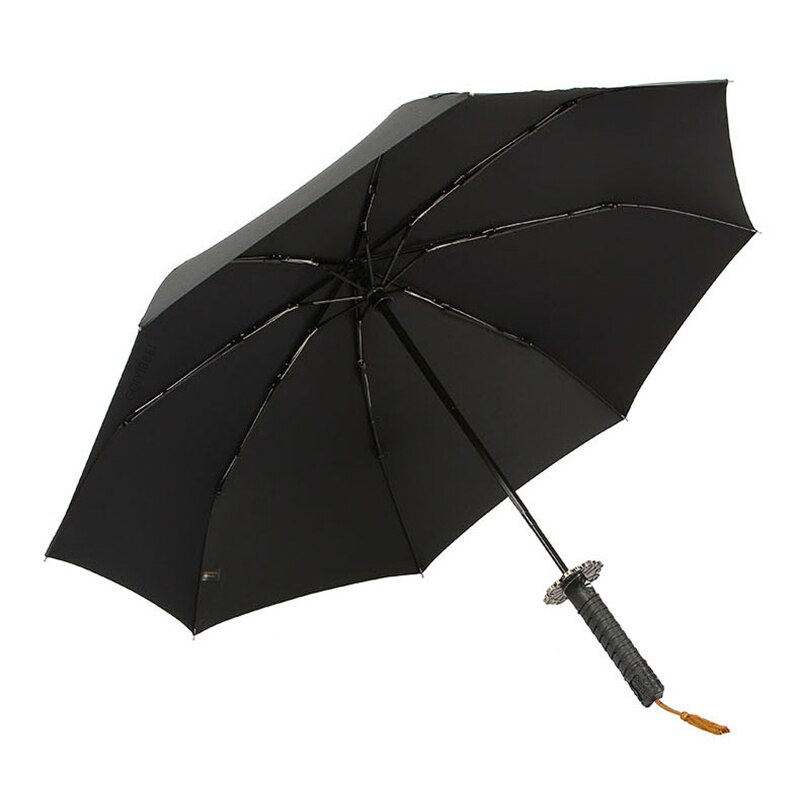 Folding Automatic Umbrella Creative Samurai Sword Rain And Sun Dual-Use ...