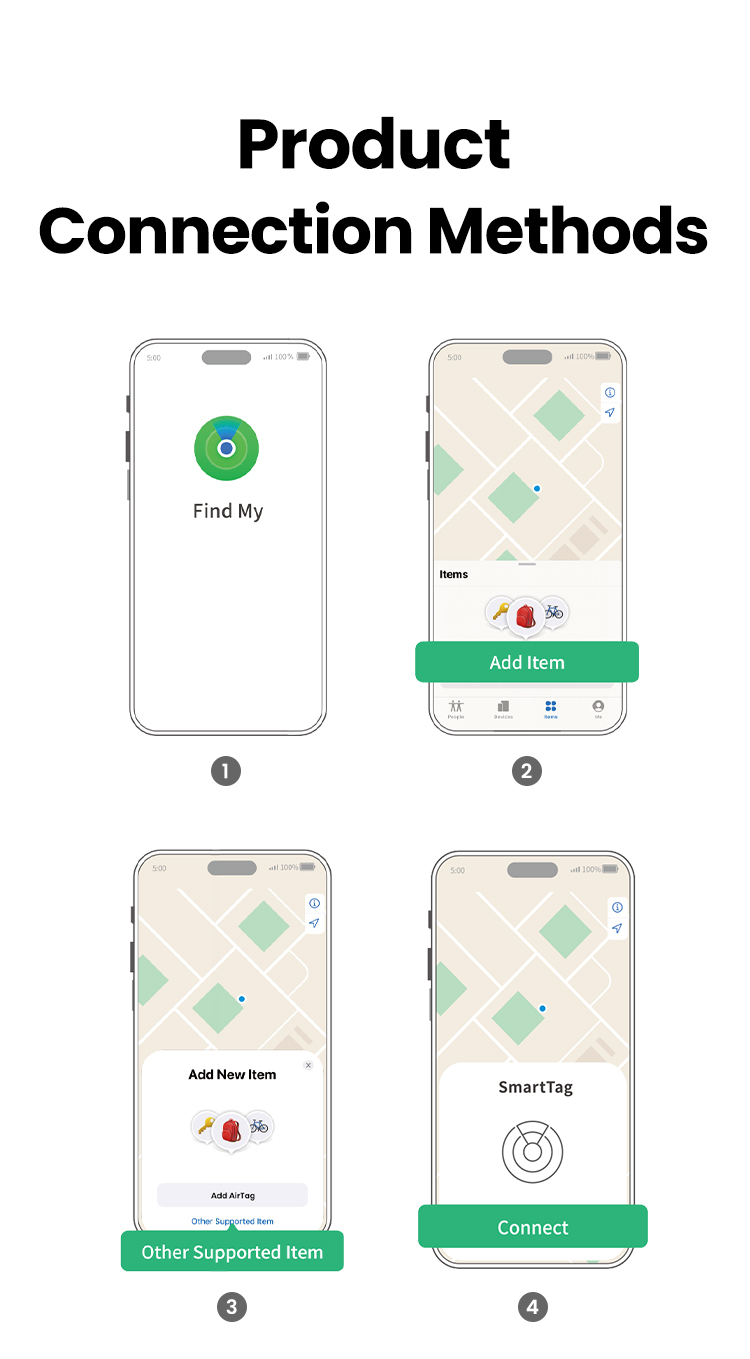 UGREEN Finder Security Smart Track Link SmartTag Find My Key Bluetooth ...