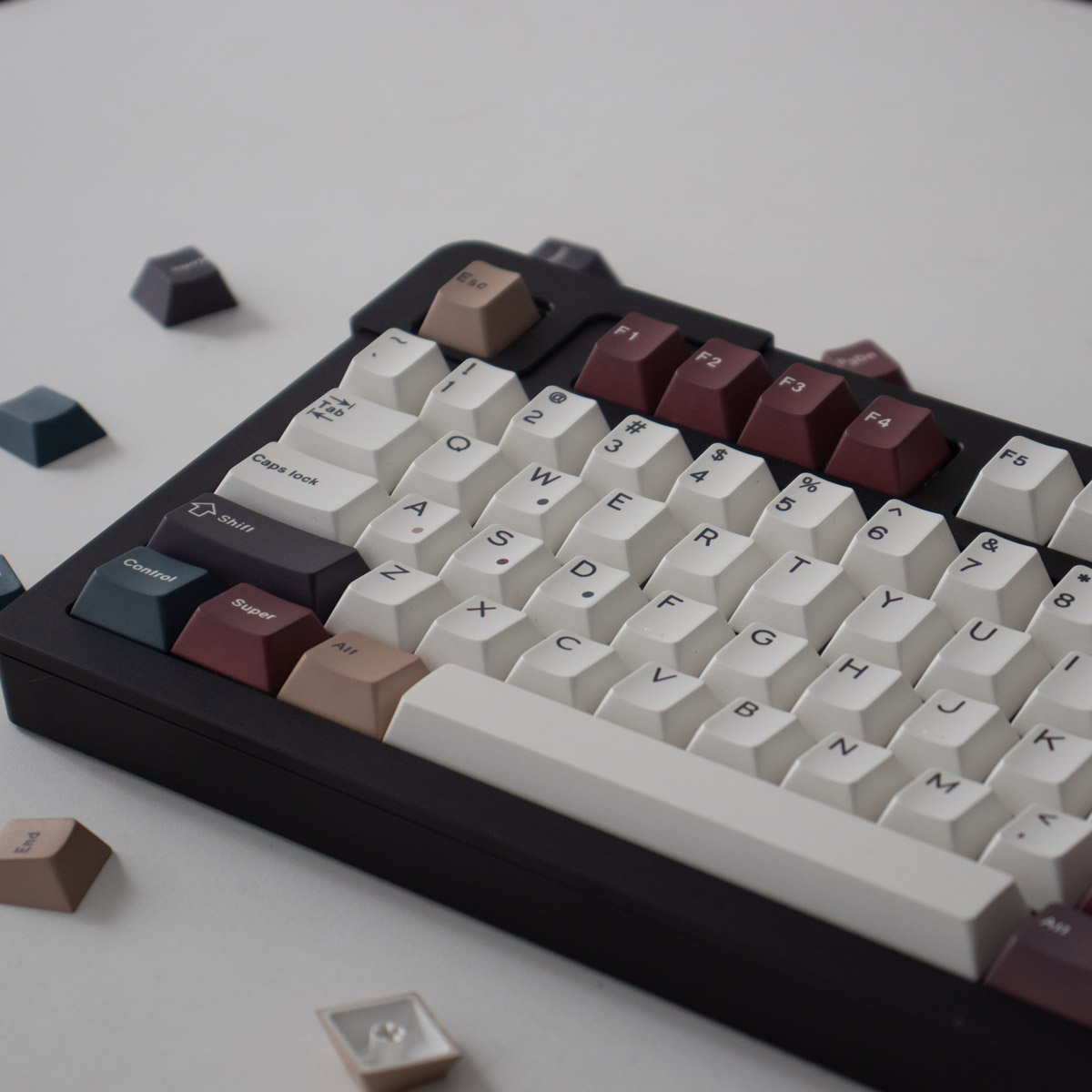 -LW- Mixed Lamp (R1/R2) PBT Keycaps CHERRY Profile Mechanical Keyboard ...