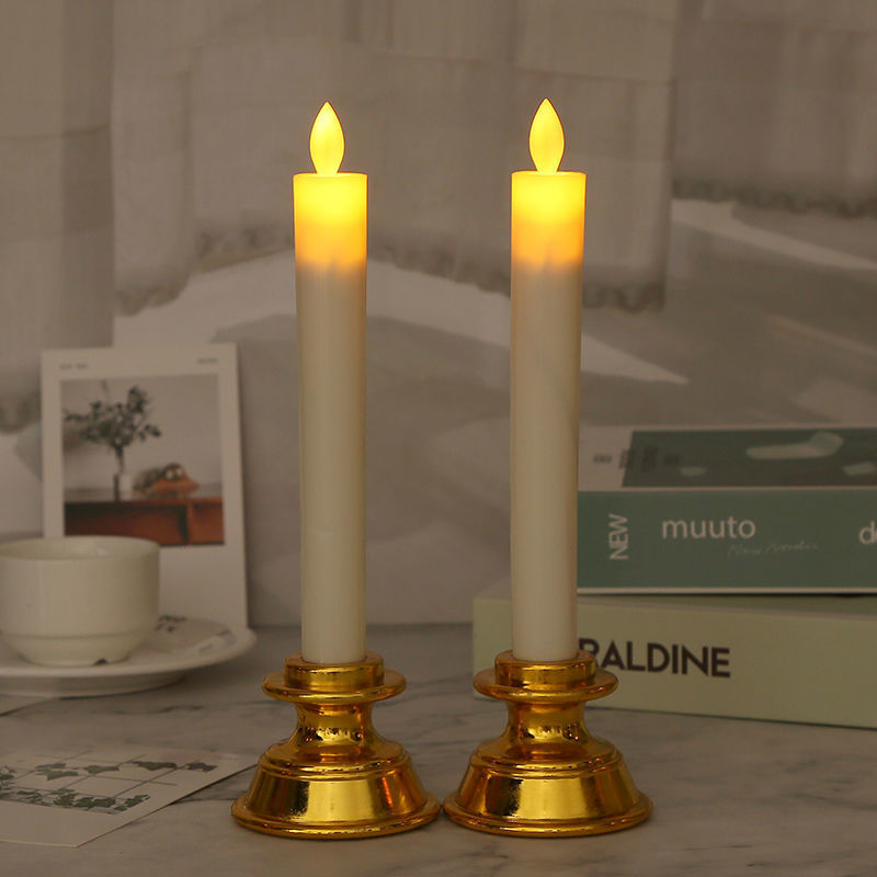【24H Delivery】2PCS LED Electric Candles Light Prayer Candle Lights Wick ...
