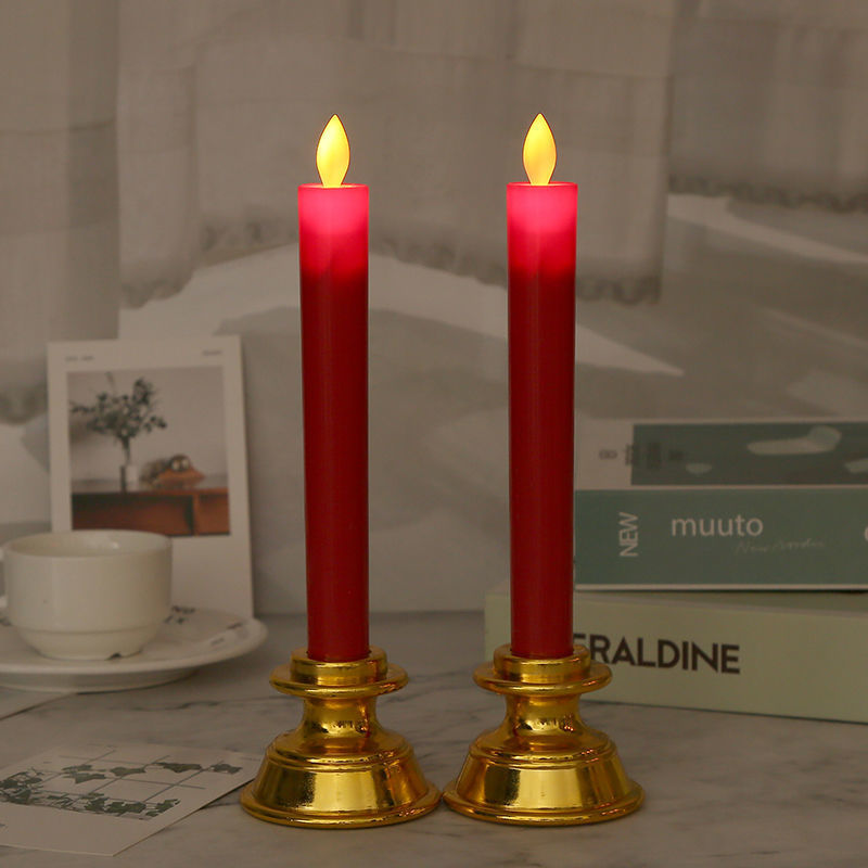 【24H Delivery】2PCS LED Electric Candles Light Prayer Candle Lights Wick ...