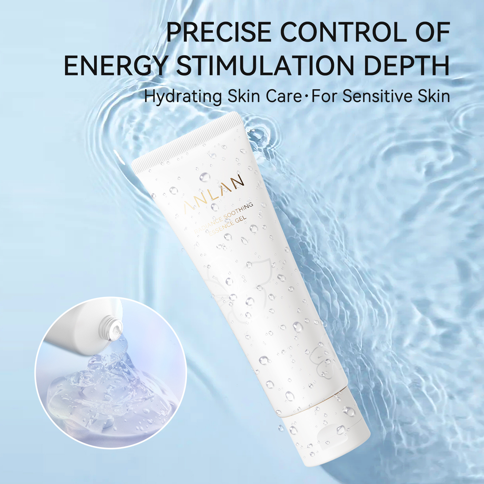 ANLAN Moisturizing Facial Gel Skin Care Soothing Sunburn Repairing Anti ...