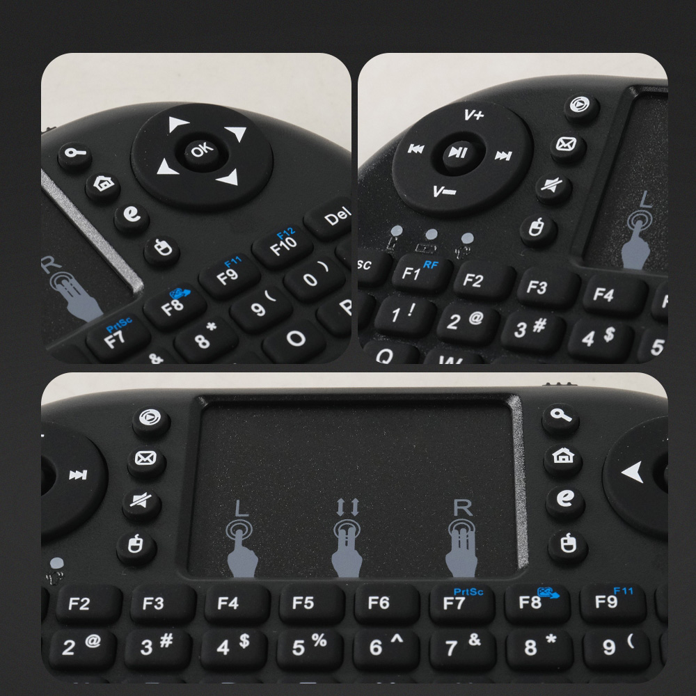 I8 Mini 2 4g Wireless Keyboard Classic Black English 2 4g Air Mouse Remote Game Touchpad For