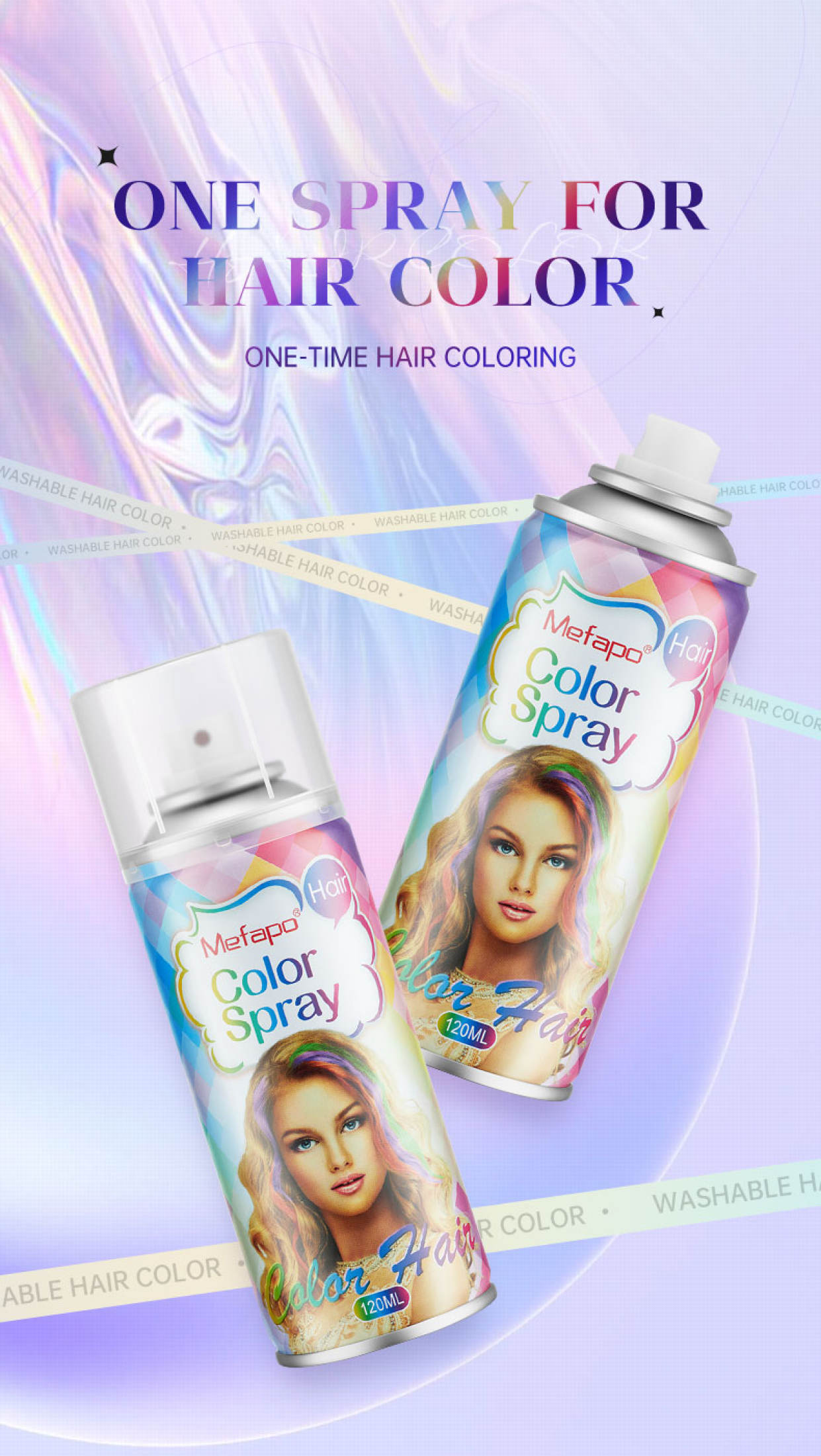 Temporary Hair Dye Spray Black Hair Spray Hair Colour Spray一 次性喷雾染发 ...