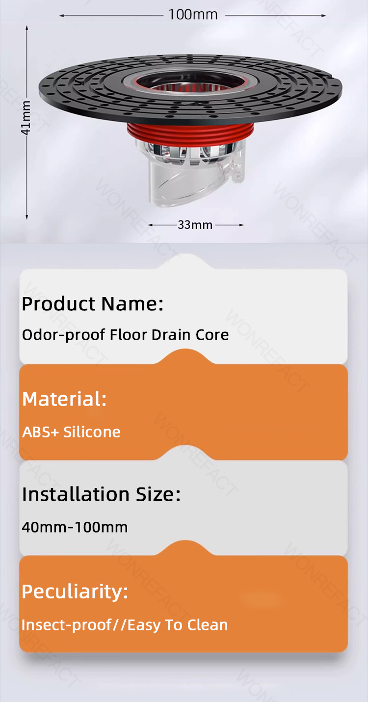 Large Size Floor Drain Core Insect-proof Odor-proof Floor Drain Core ...